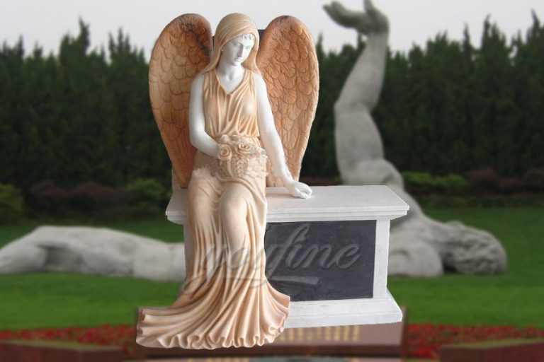 Polished Granite Stone Angel Headstone Monument Design for Sale MOKK-63 ...