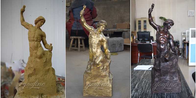Famous Crafts Bronze Self Made Man Statues for Sale by Bobbie Carlyle ...