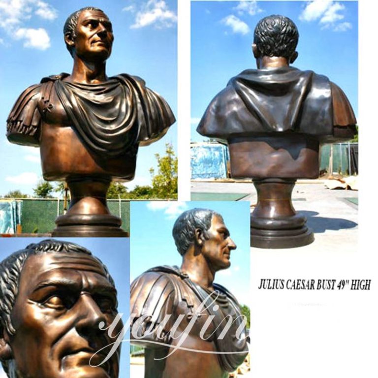 Marble Julius Caesar Bust Statue Indoor Decoration-YouFine Sculpture