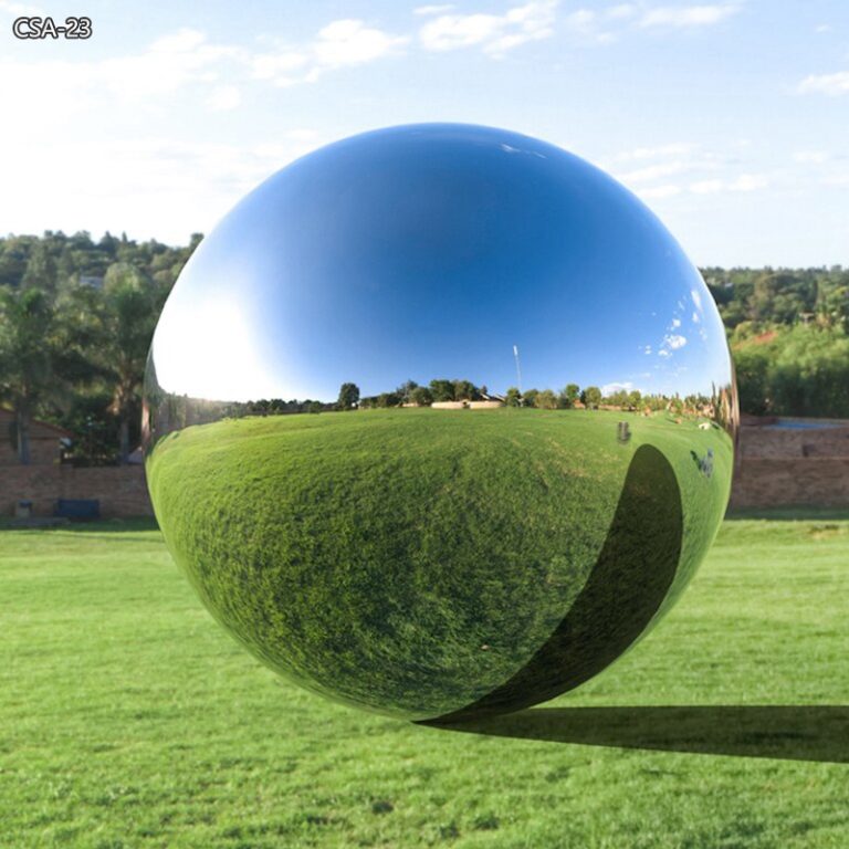 Park Large Stainless Steel Ball Sculpture for Lawn - YouFine Sculpture