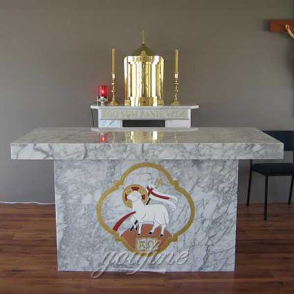 Hand Carved Religious Church Catholic Marble Altar for Sale RSMA-02-You Fine Sculpture