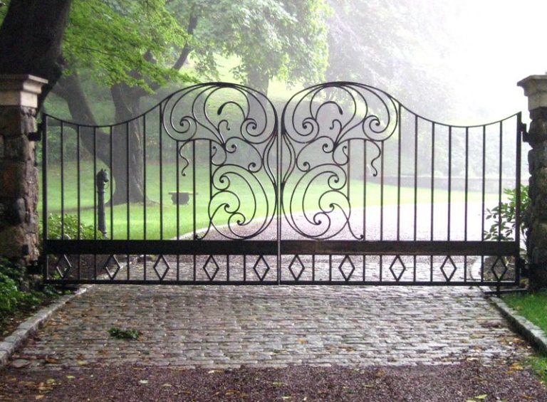 Decorative Wrought Iron Gate Designs - YouFine Sculpture