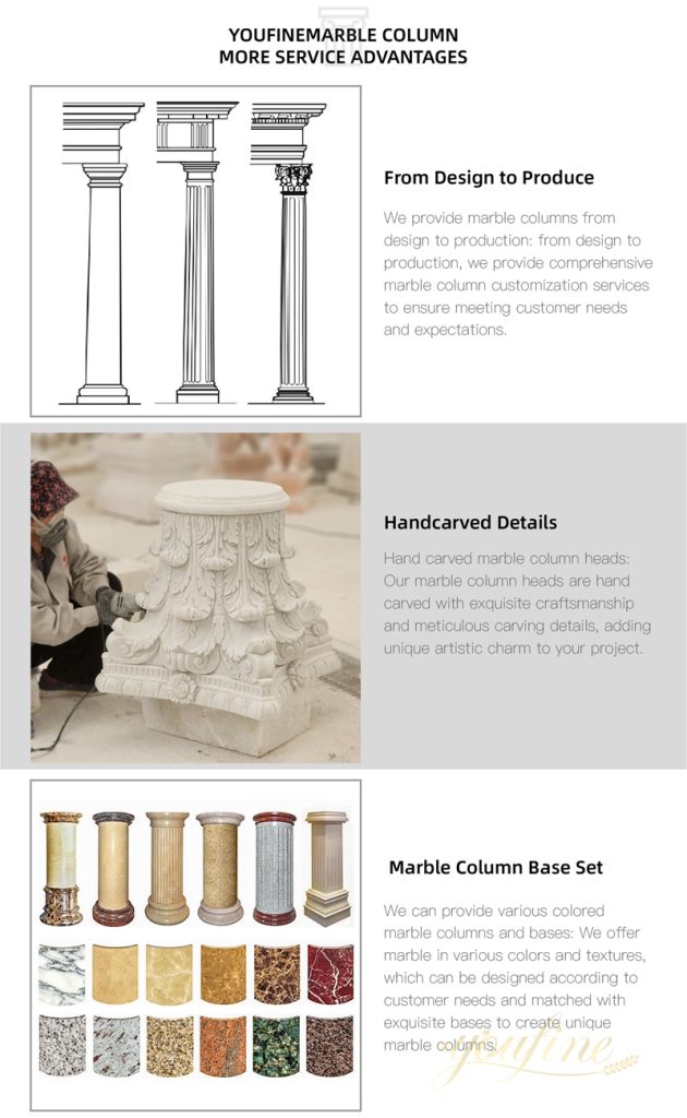 White Greek Figure Statue Columns