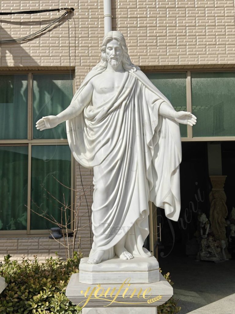Natural White Marble Life Size Jesus Christ Statue CHS-29