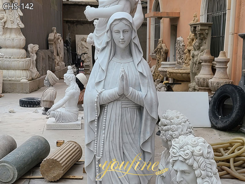 Marble Blessed Virgin Mary Statues for Church