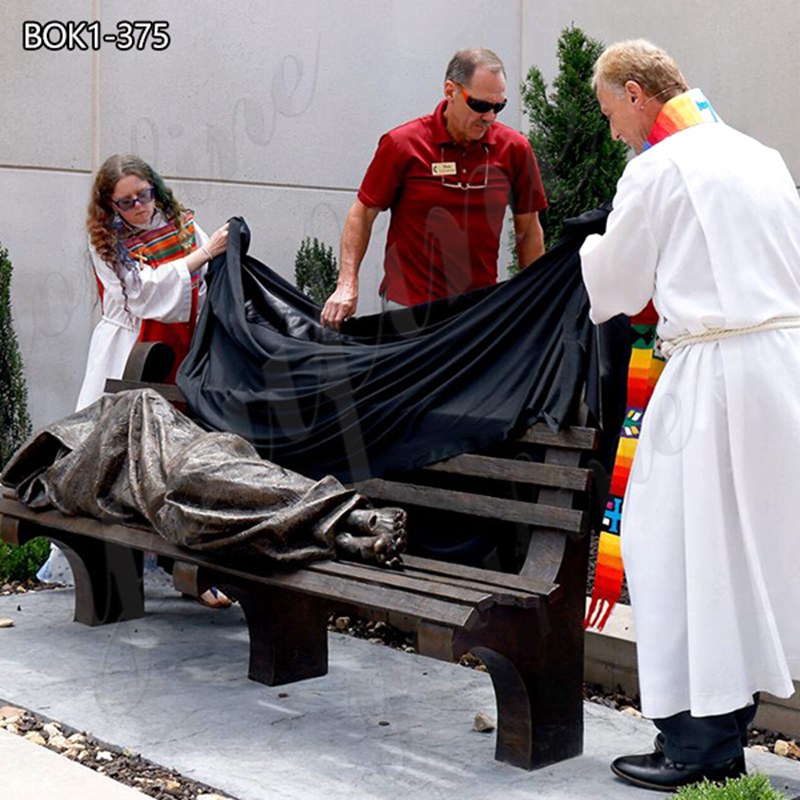 Antique Bronze Homeless Jesus Statue Church Decorative BOK1-375-YouFine ...