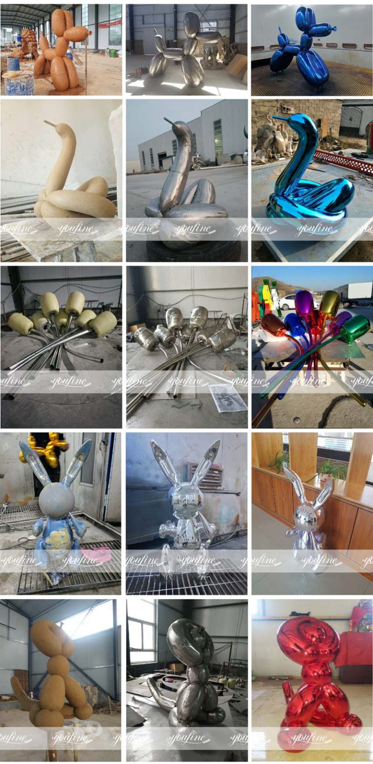 Large Metal Balloon Dog Sculpture for Sale