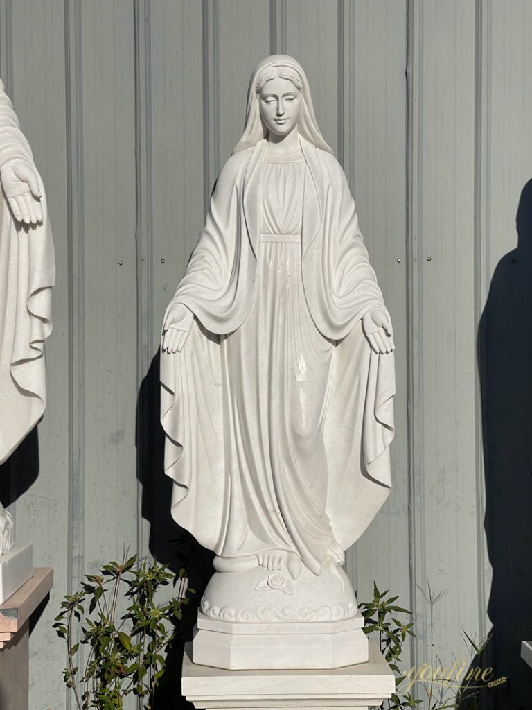 Classic Catholic Marble Mary Statues Our Lady of Grace for Garden for Sale