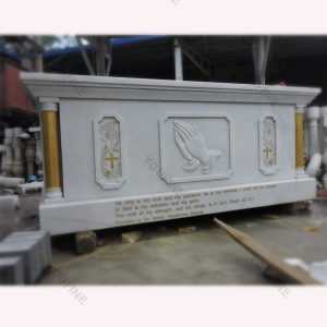Hand Carved Religious Church Catholic Marble Altar for Sale RSMA-02-You Fine Sculpture