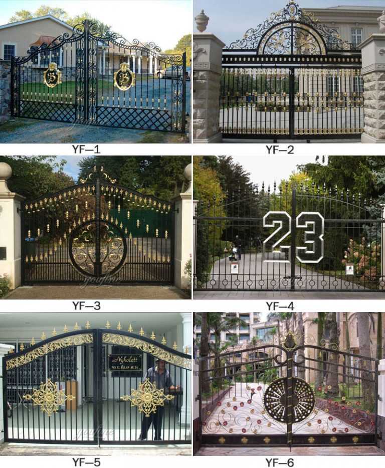 front entry wrought iron gate
