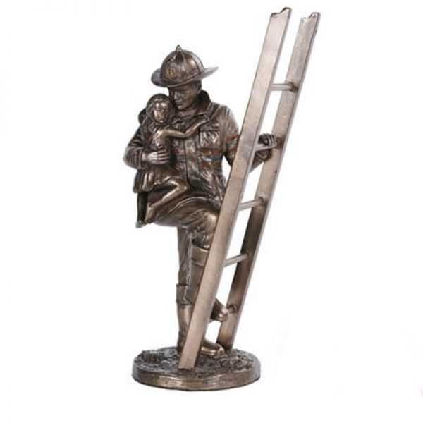 Life-Size Casting Bronze Fireman Firefighters Statue Monument BOKK-485 ...