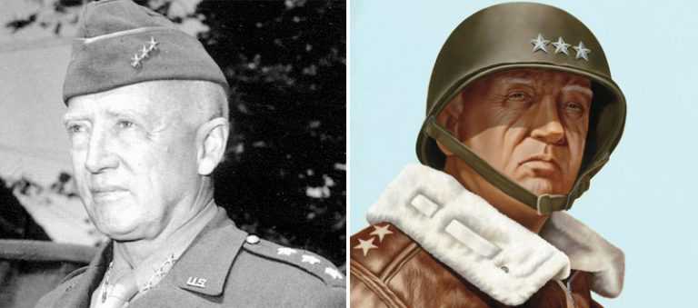 Large famous antique bronze statue general George S. Patton the ...