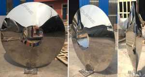 Contemporary Outdoor Metal Sculpture for Swimming Pool Decor