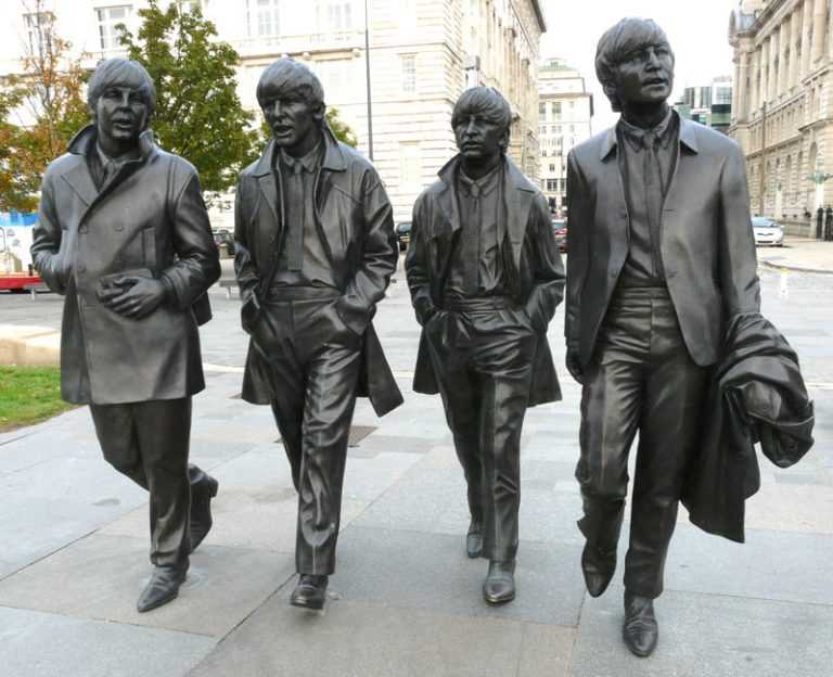 World Famous Singer Band Beatles Statue in Liverpool Life Size Bronze ...
