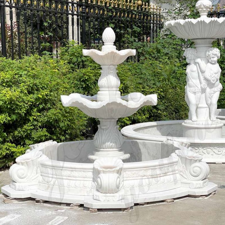Large Outdoor One Tiered Granite Water Fountain for Sale MOKK-682 ...