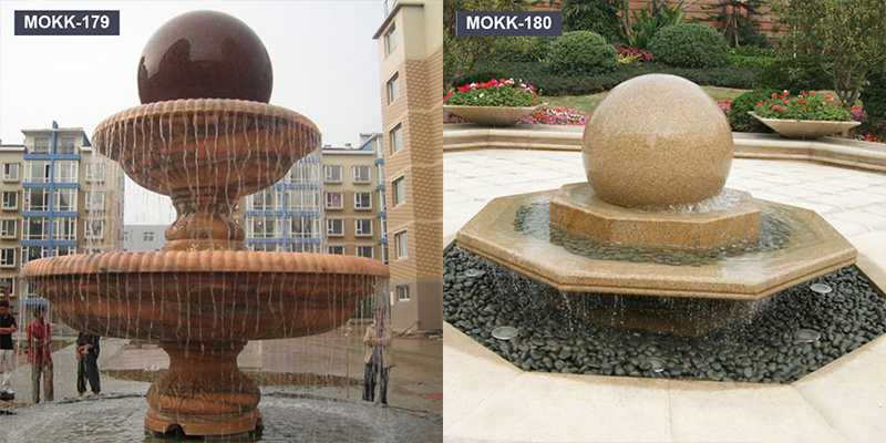 Rotating Ball Fountain-Granite Garden Decoration