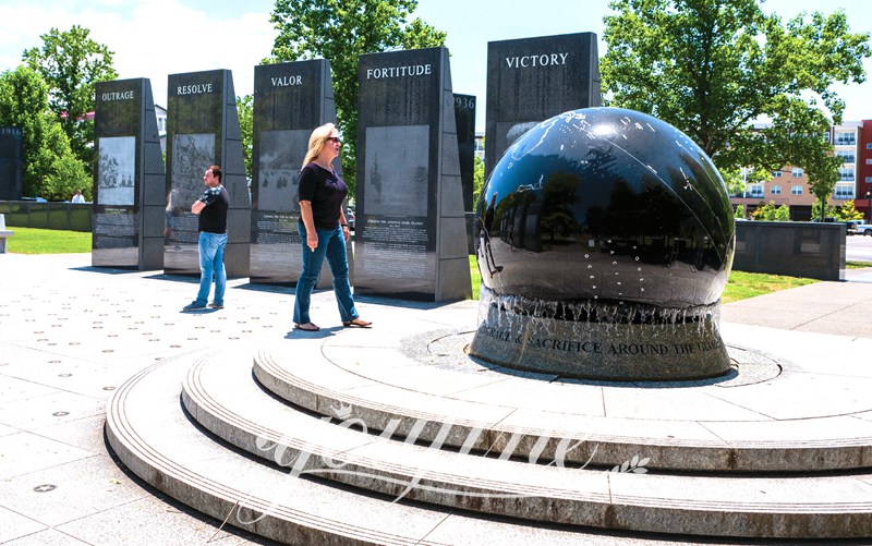 Rotating Ball Fountain-Granite Garden Decoration