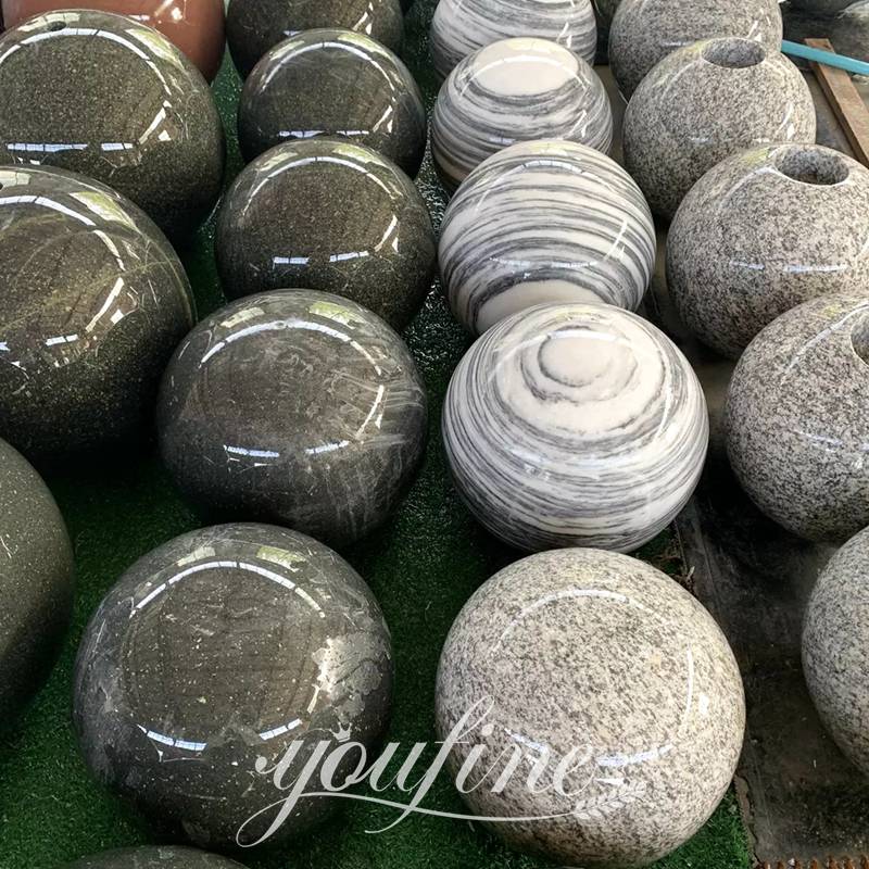 Rotating Ball Fountain-Granite Garden Decoration