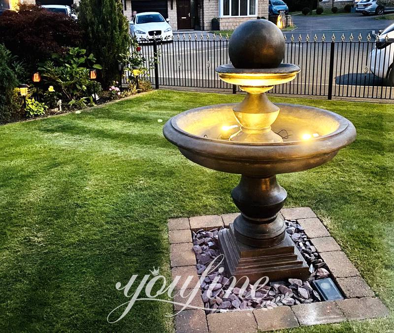 Rotating Ball Fountain-Granite Garden Decoration