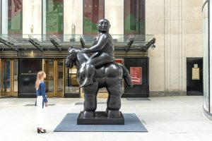 Large Bronze Fat Man on Horseback Statue for Sale BOKK-228