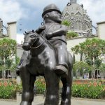 Large Bronze Fat Man on Horseback Statue for Sale BOKK-228