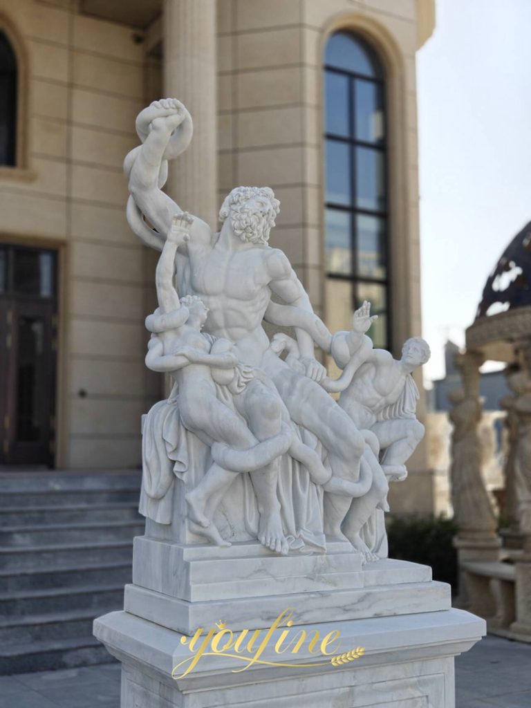 Greek Marble Statue Laocoon and His Sons Sculpture