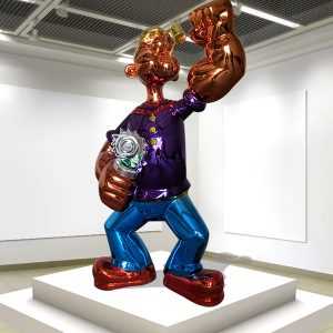 Famous Stainless Steel Balloon Jeff Koons Popeye Statue Replica for ...