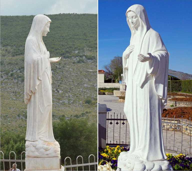 Beautiful White Marble Stone Virgin Mary Sculpture Garden Statue CHS-90 ...