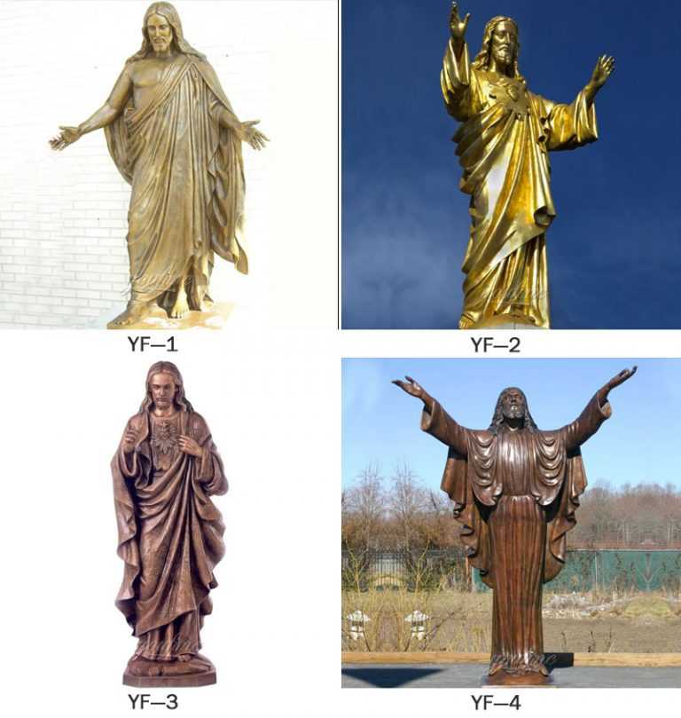 Famous Life Size Christ Sculpture Sacred Heart Of Jesus Bronze Statue ...