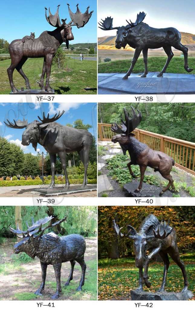 Moose Garden Statue
