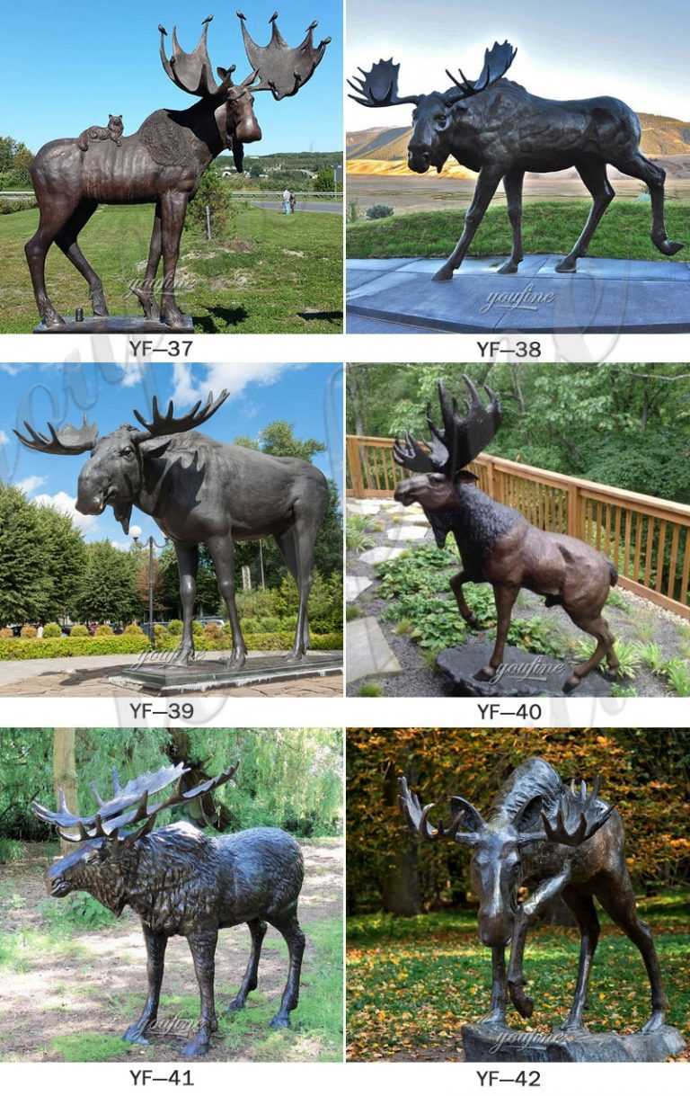 Moose Garden Statue