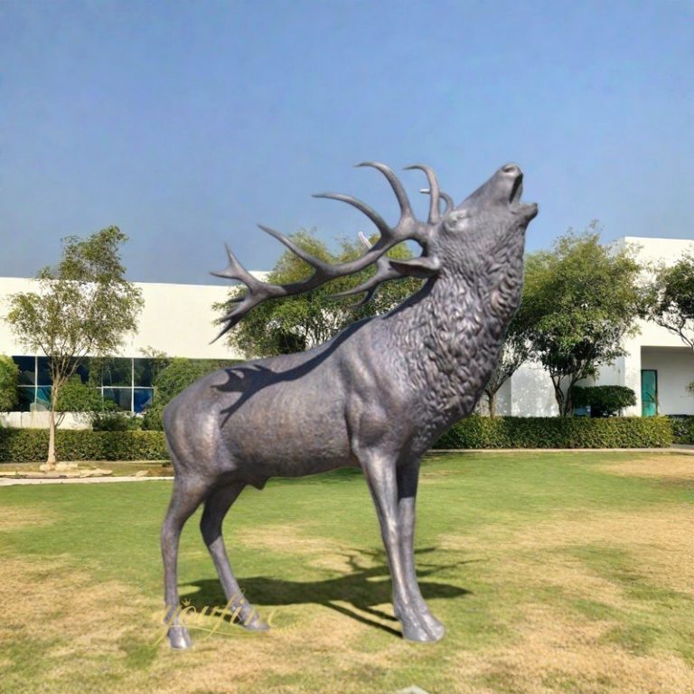 Outdoor Reindeer Statue