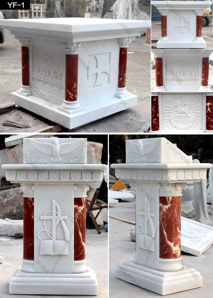 Custom Made Natural Marble Religious Church Pulpit for Sale CHS-771
