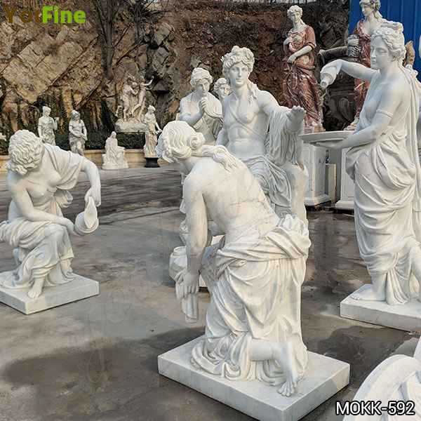 Classic Greek Outdoor White Marble Apollo Bath Statue Supplier MOKK-592 ...