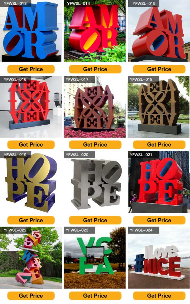 Outdoor Stainless Steel Letter Sculpture-YouFine