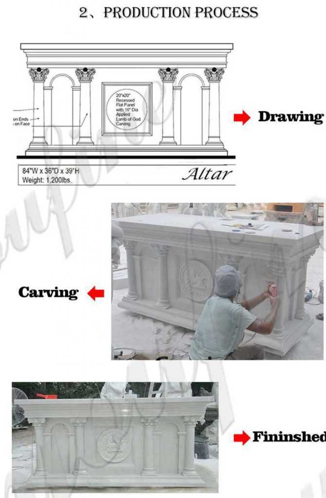 High Quality Modern Church Marble Altar Table Design for Sale CHS-353 ...