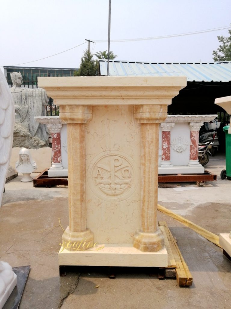 Hand Carved Marble Ambo and Pulpits for Church