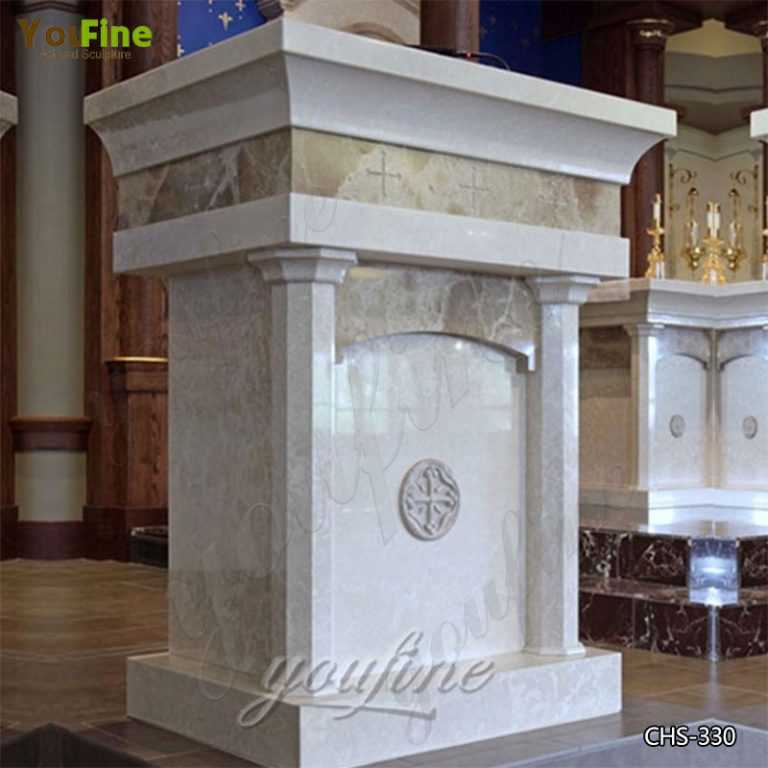 Marble Pulpit - - Marble Jesus, Mary Statue - YouFine