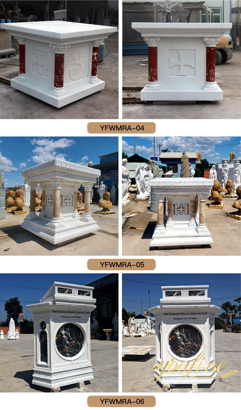 Hand Carved Marble Ambo and Pulpits for Church