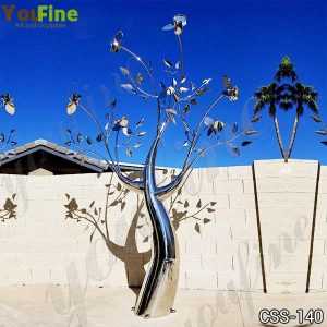 Outdoor Metal Tree Sculpture Free Standing Supplier - YouFine