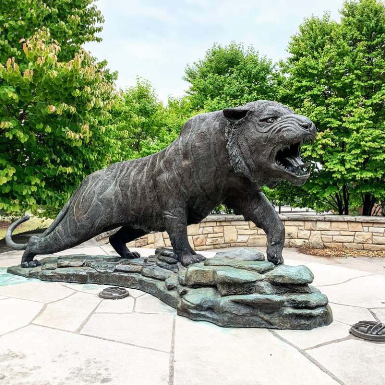 Large Bronze Tiger Statue for Sale for Outdoor Decor BOKK-783