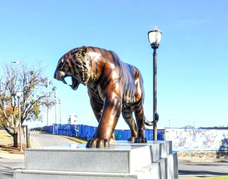 Large Bronze Tiger Statue for Sale for Outdoor Decor BOKK-783