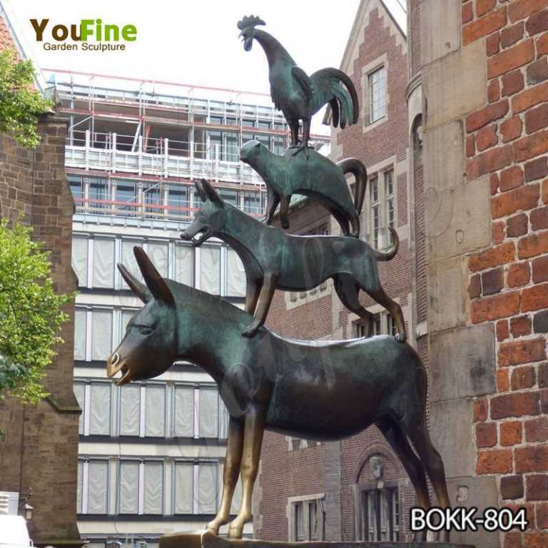 Casting Bronze Bremen Town Musicians Statue for Sale BOKK-804 - YouFine ...