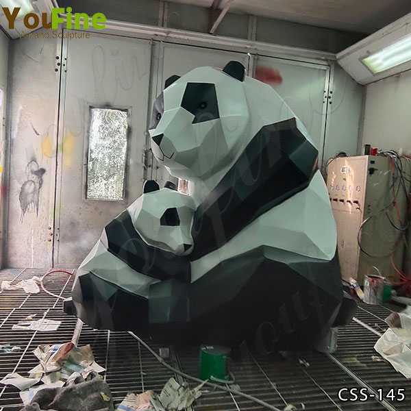 Large Abstract Stainless Steel Panda Sculpture for Sale CSS-145-YouFine ...
