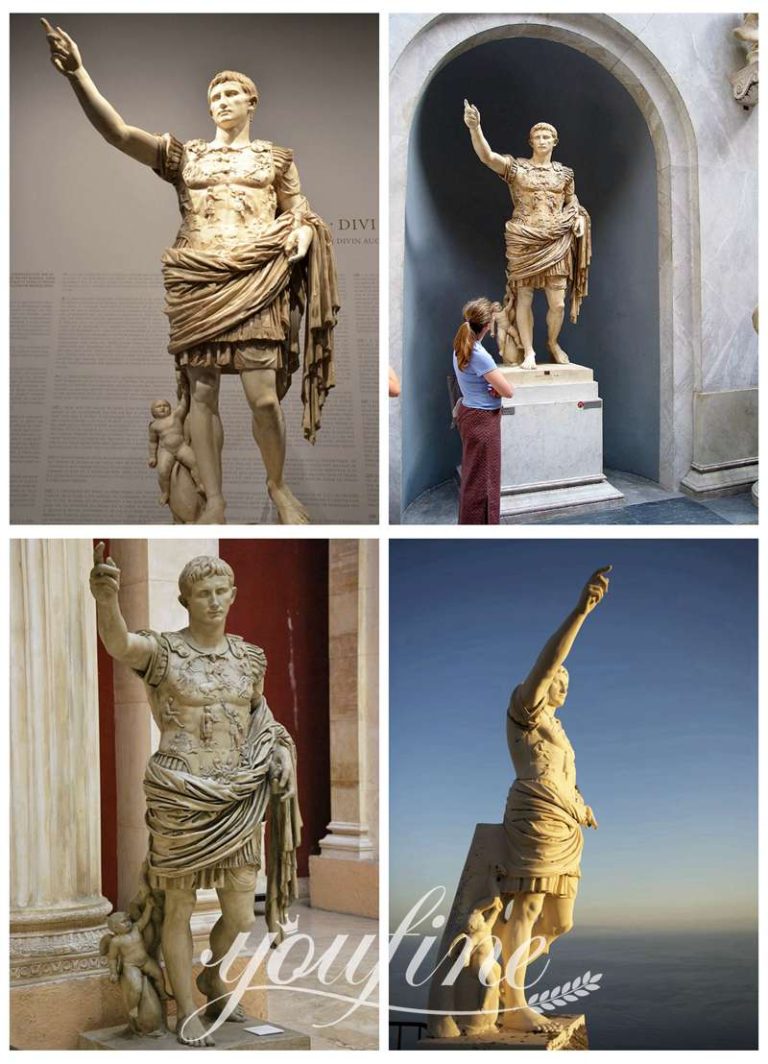 Famous Augustus of Primaporta Marble Statue Replica MOKK-615 - YouFine ...