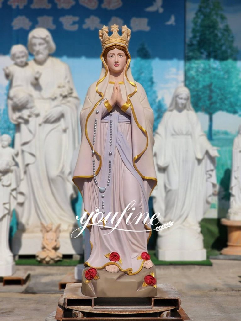 Painted Blessed Mother Mary Statue