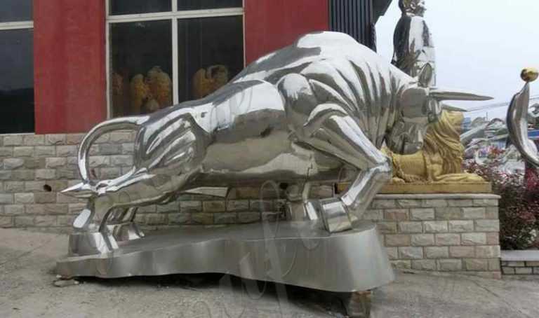Large Outdoor Stainless Steel Bull Metal Sculpture Supplier CSS-164 ...