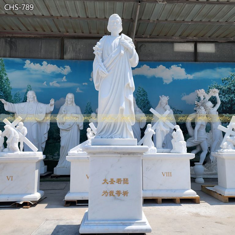 Hand Carved Catholic Marble Statue of St Joseph Factory Supply CHS-789
