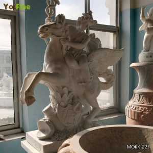 Famous Art Mercury Riding Pegasus Marble Sculpture Replica MOKK-223 ...