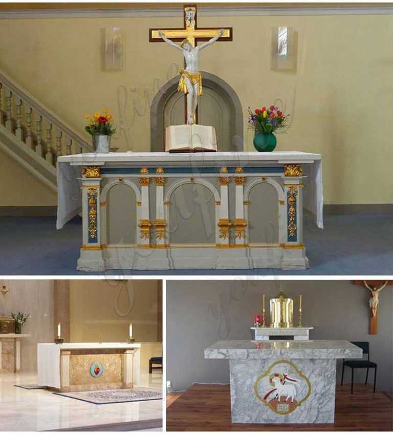 Custom Made Catholic Church Marble Altar Table for Sale CHS-747 - YouFine
